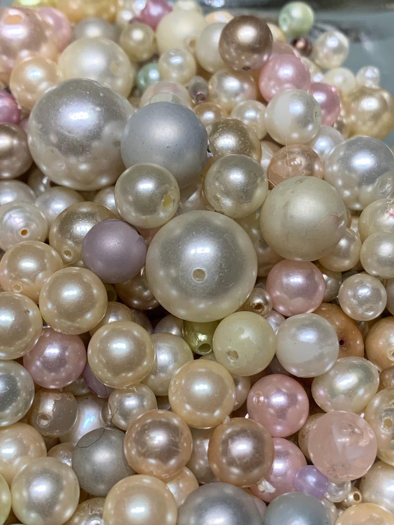 Vintage Faux Pearl Bead Soup/crafting Beads. Your Choice! Please Read ...
