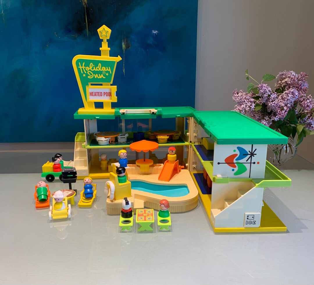 Vintage Playskool Holiday Inn and Fisher Price Little People Swimming ...