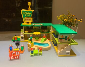 Vintage Playskool Holiday Inn and Fisher Price Little People Swimming ...