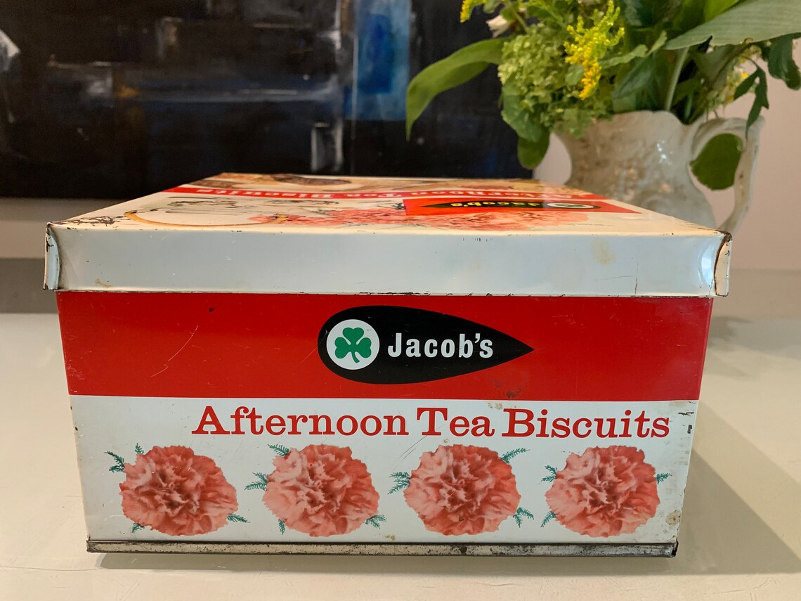 Vintage Irish Tea Biscuit Tin Bin. - Etsy