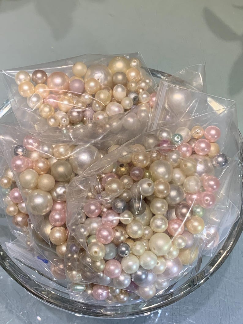 Vintage Faux Pearl Bead Soup/crafting Beads. Your Choice! Please Read ...