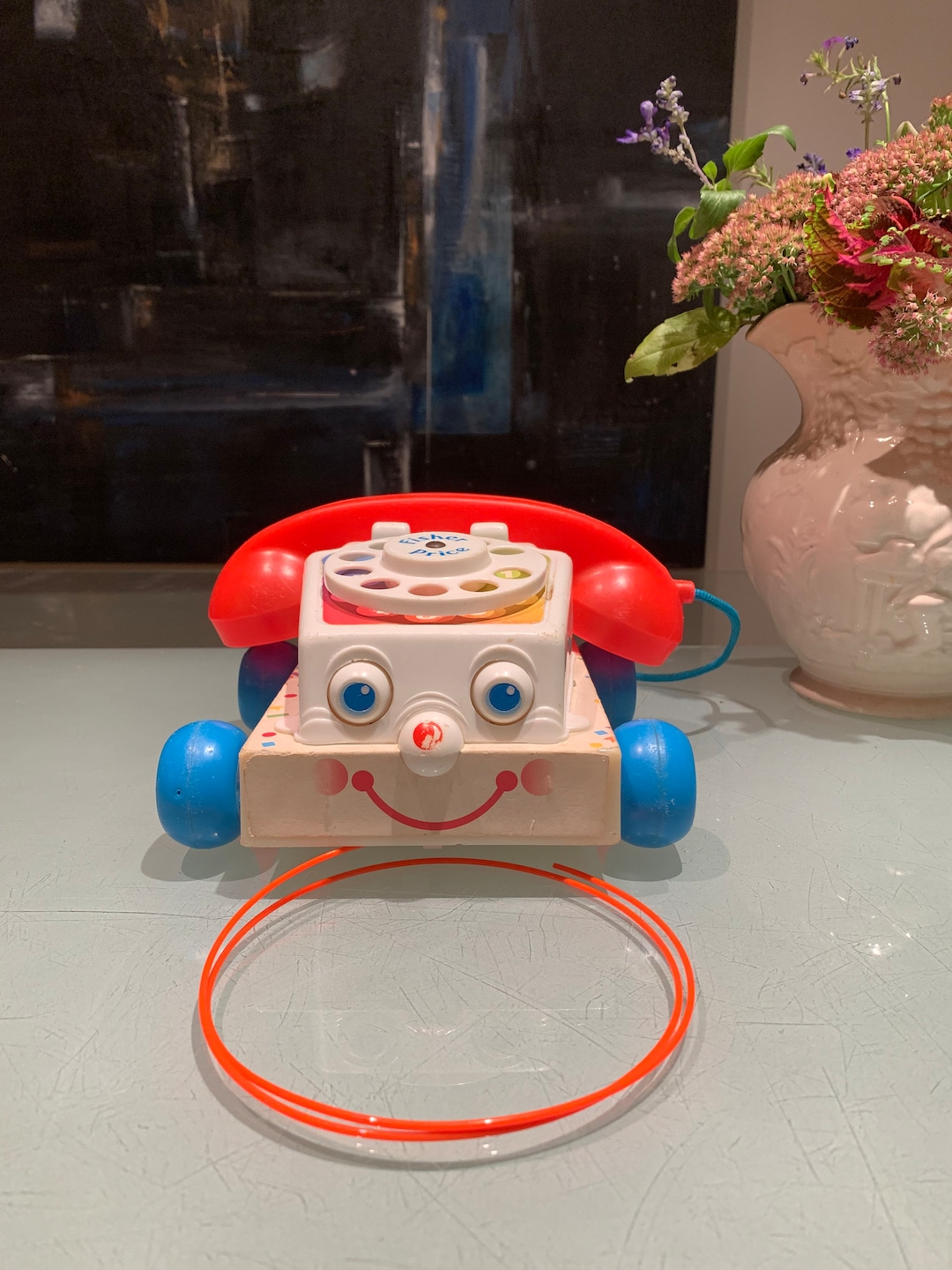 Vintage Fisher Price Wood Base Chatter Phone Pull Toy Circa 1961. - Etsy