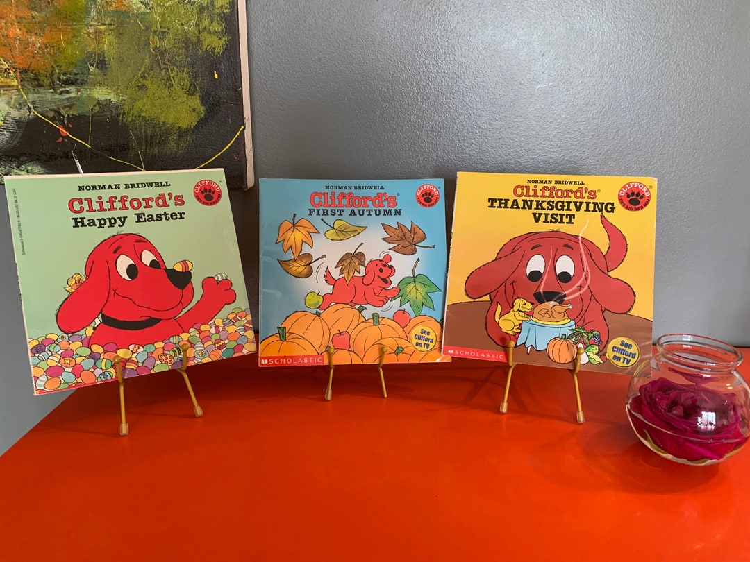Vintage Clifford the BIG RED DOG Holiday Themed Books: Clifford's Happy ...