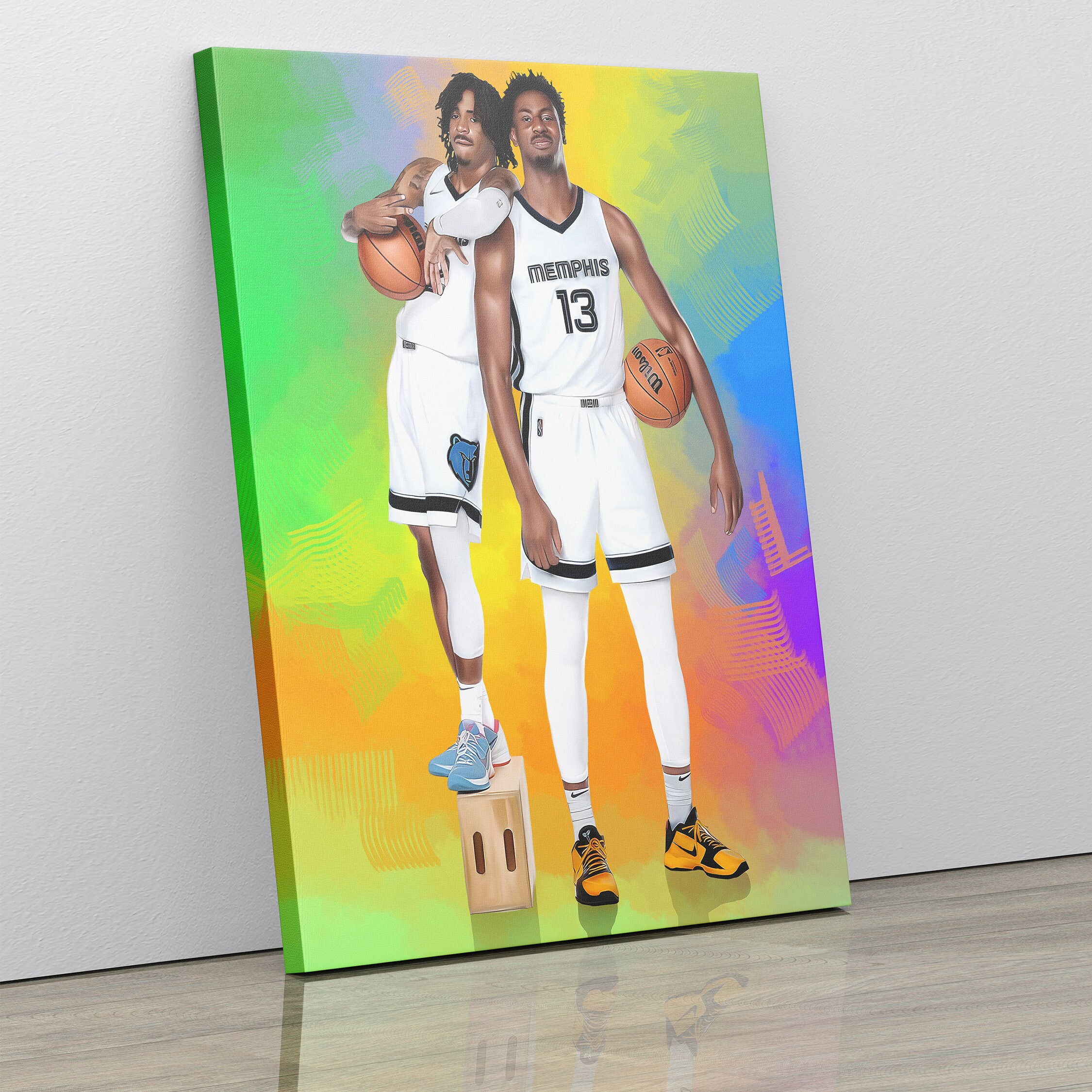 Ja Morant & Jaren Jackson Jr Poster Frame Wall Art Print - Etsy