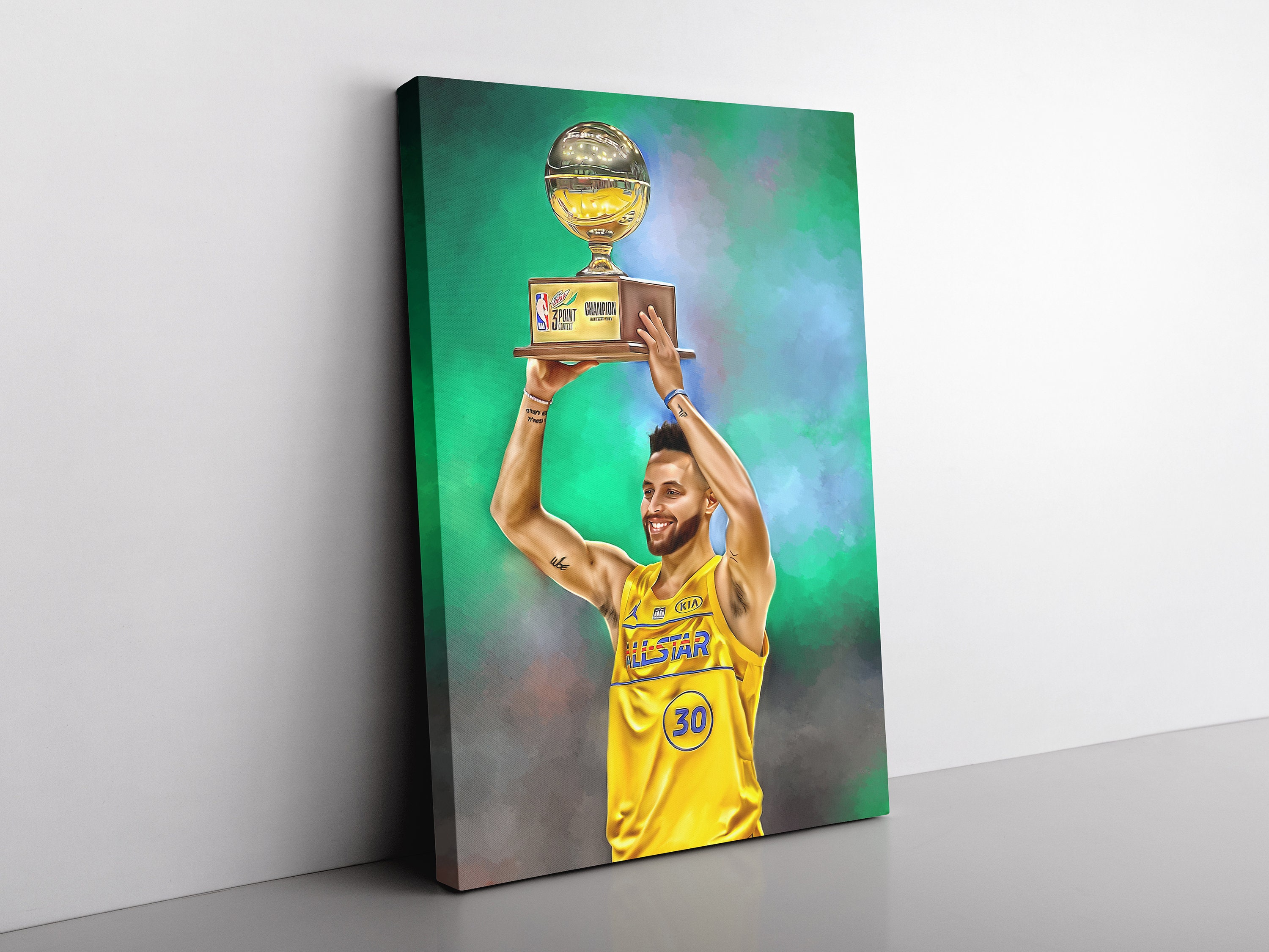 Stephen Curry Poster Steph Curry Canvas Print Man Cave | Etsy