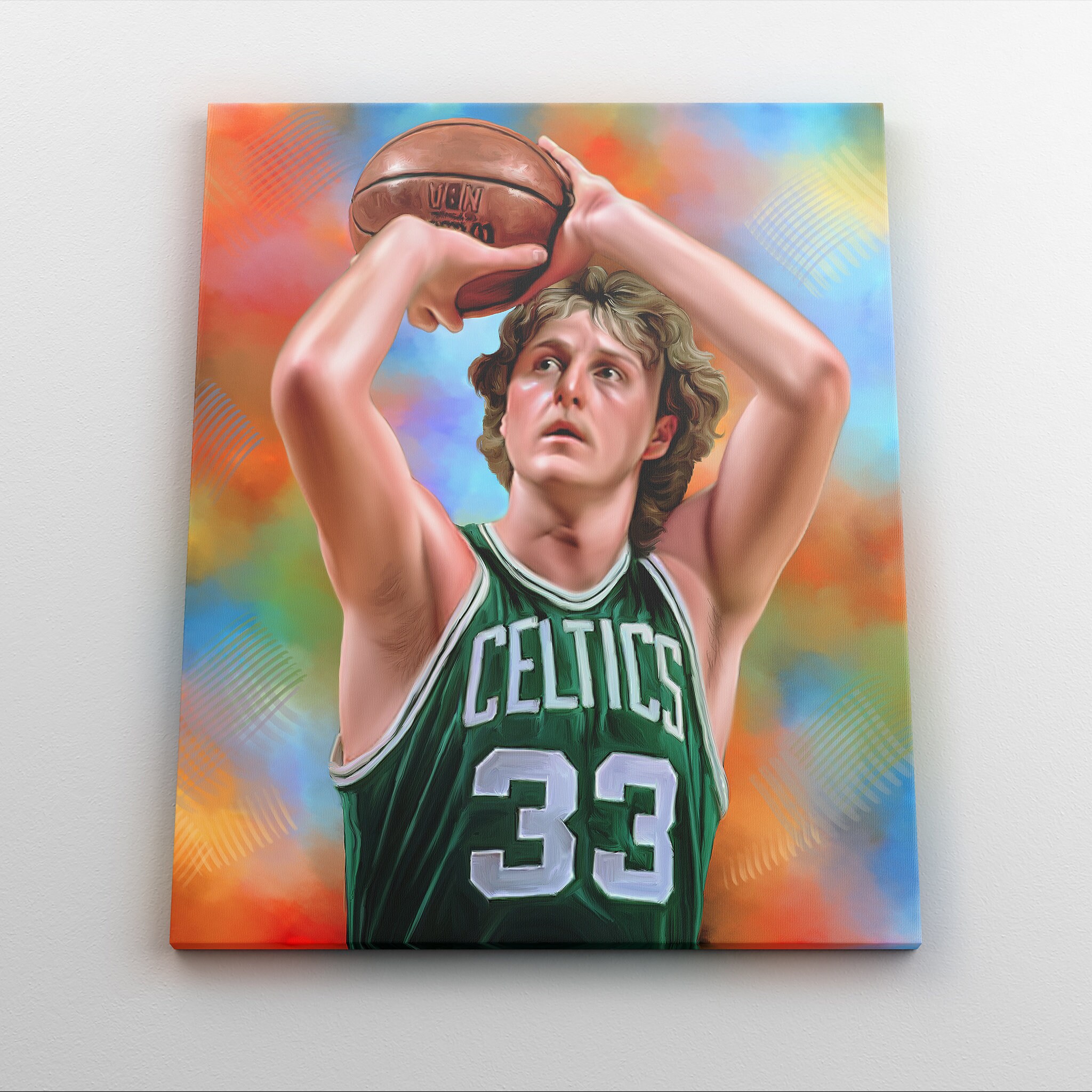 Larry Bird Canvas Print Larry Bird Poster Print Boston Celtics - Etsy