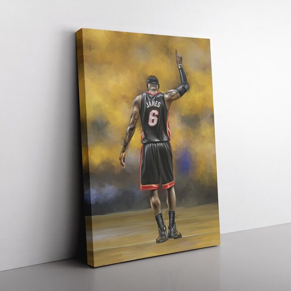 Lebron James Canvas - Etsy