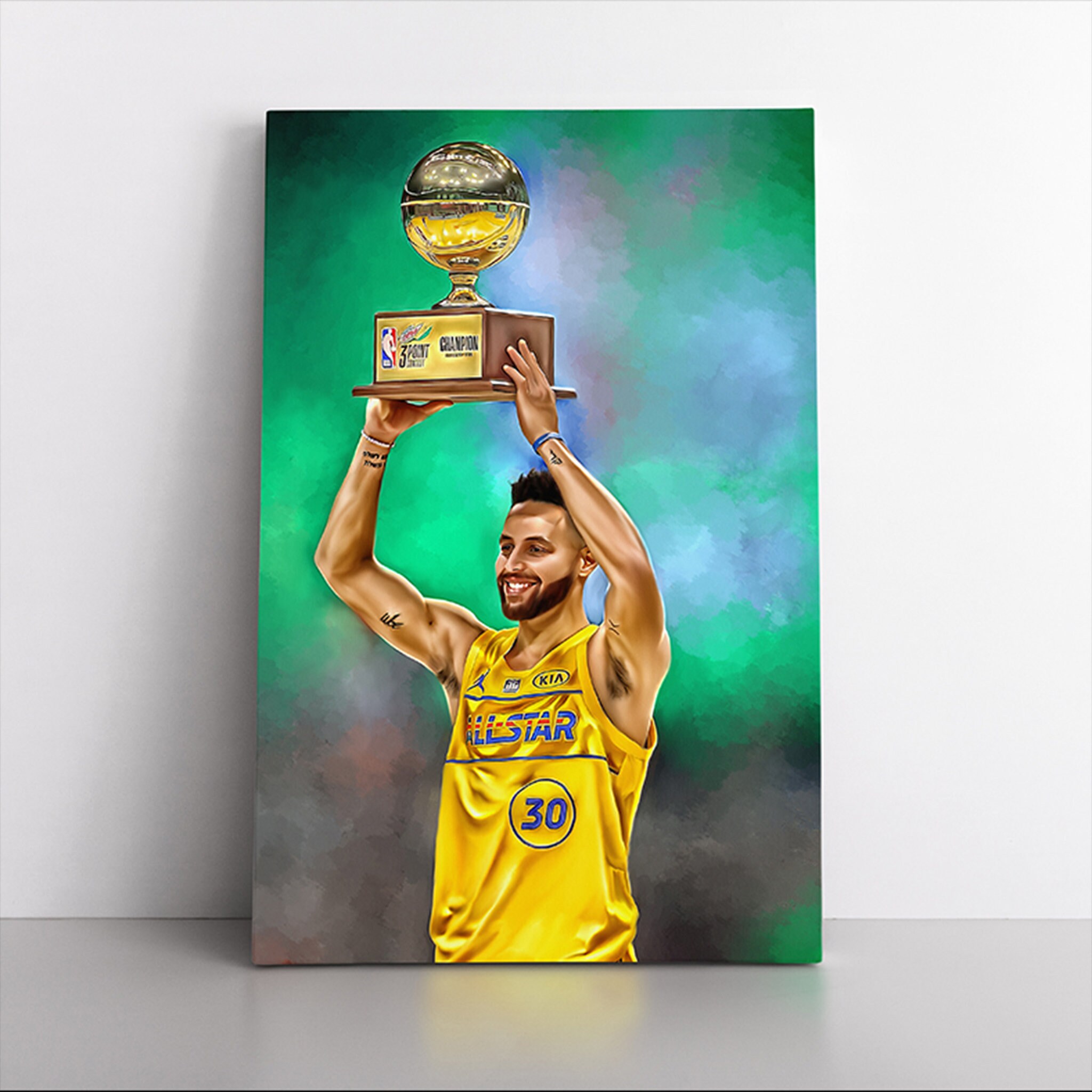 Stephen Curry Poster Steph Curry Canvas Print Man Cave | Etsy