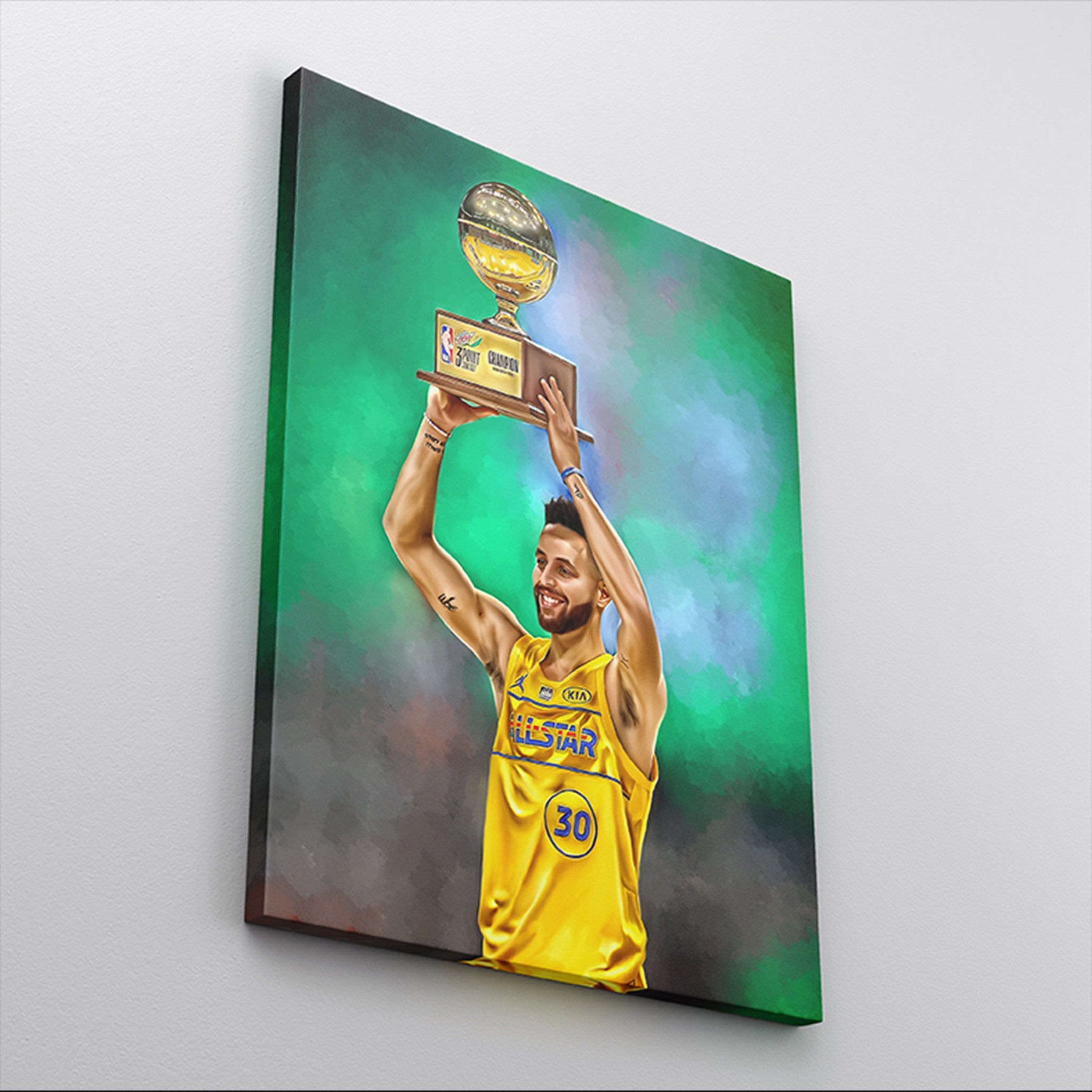 Stephen Curry Poster Steph Curry Canvas Print Man Cave - Etsy