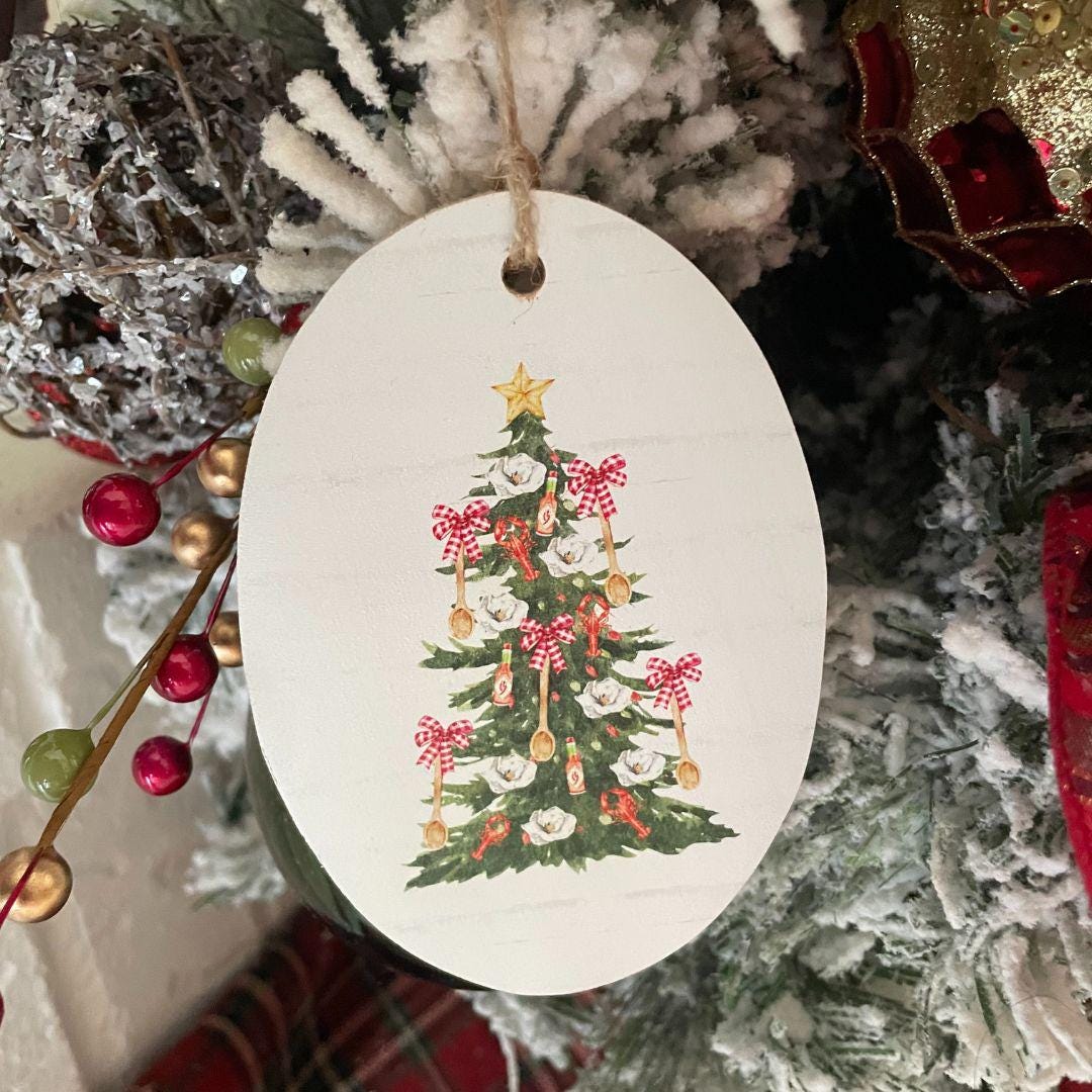 Louisiana Cajun Christmas Tree Ornament - Etsy