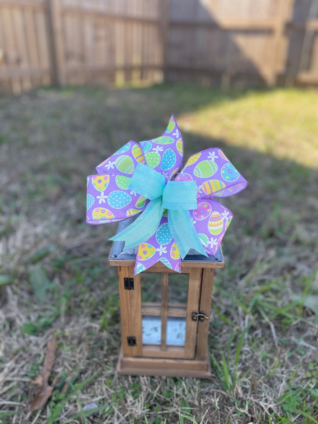 Small Easter Bow , Easter Basket Bow , Easter Gift Bow , Small Easter ...