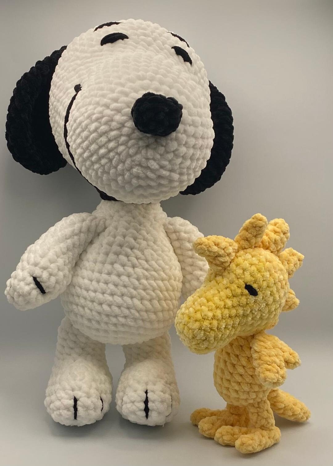 Crocheted Snoopy and Woodstock/made TO ORDER - Etsy