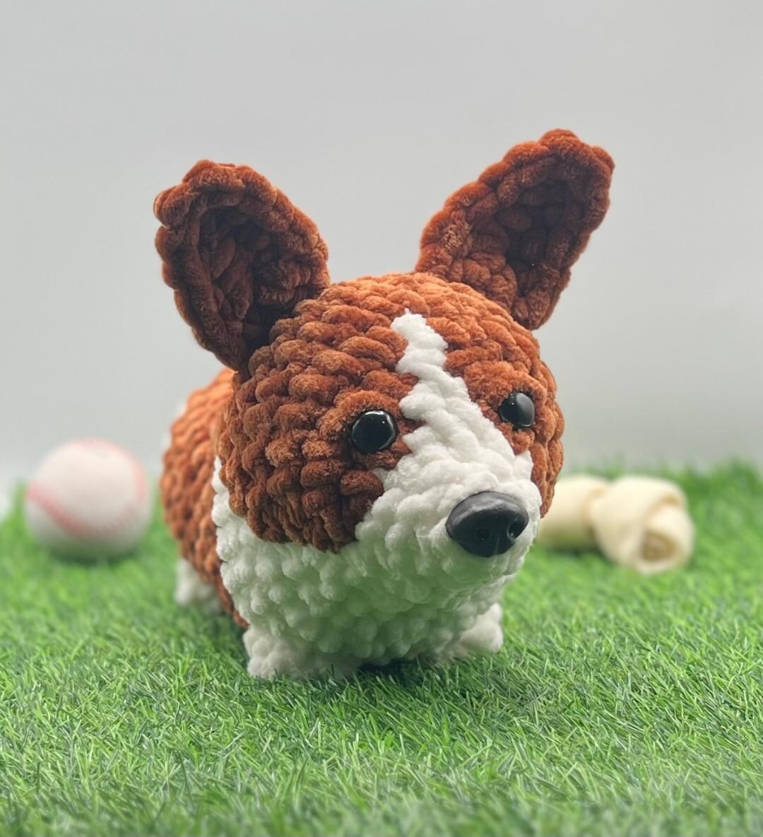 Crocheted Corgi Plushie - Etsy