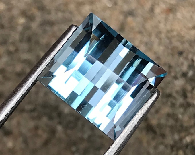 Natural Sky Blue Topaz, 10 MM Sky Blue Topaz Rectangle Shape, Blue ...