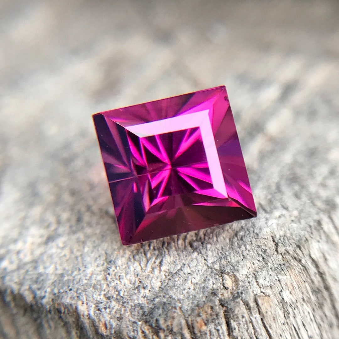 Precision Cut Rhodolite Garnet, 5.5 Mm Rhodolite Garnet Square Shape ...
