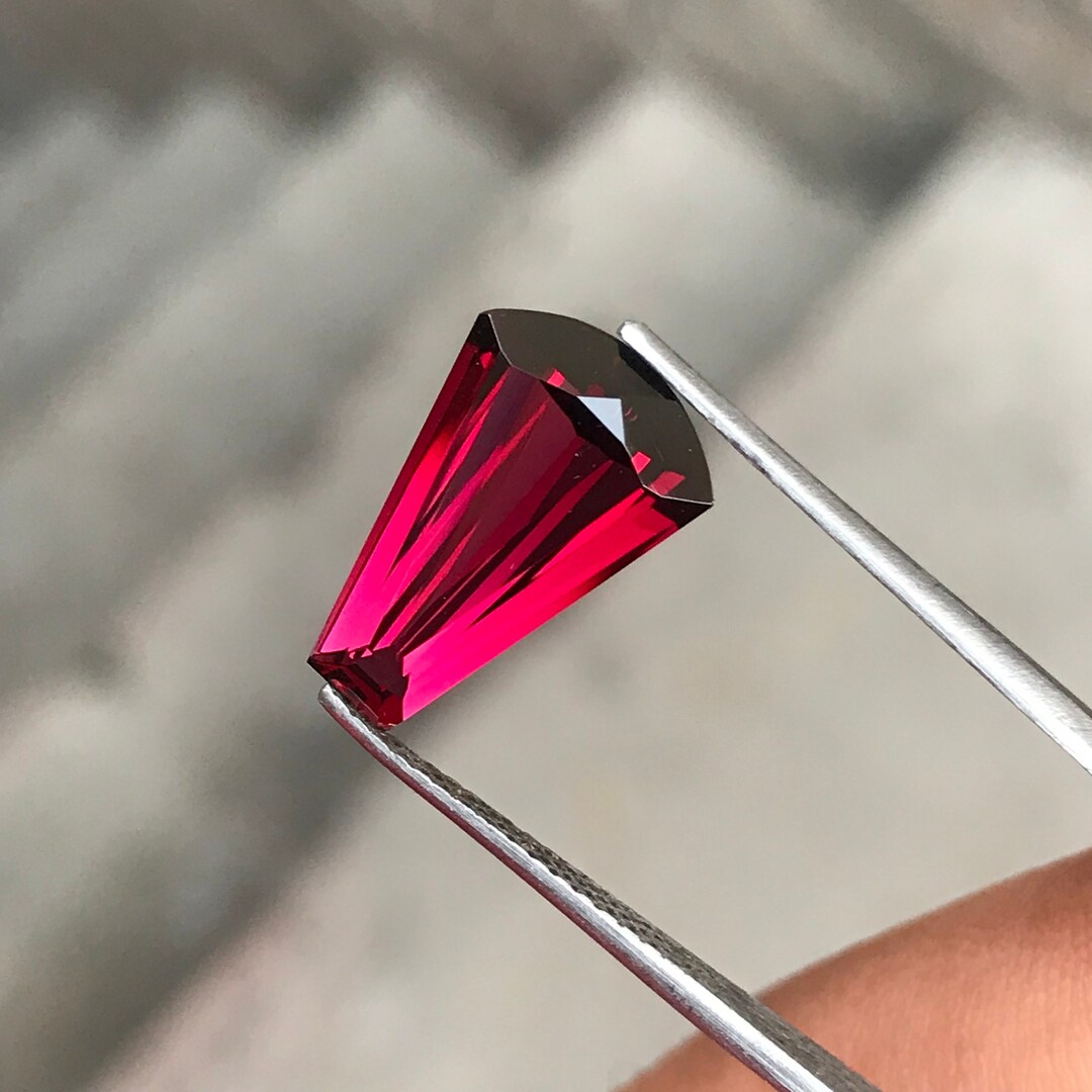 Natural Rhodolite Garnet, 15 MM Rhodolite Garnet Kite, 4.75 Carat ...