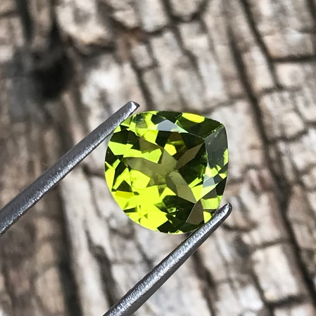 Natural Peridot Green Peridot 9 Mm Peridot Heart Peridot - Etsy