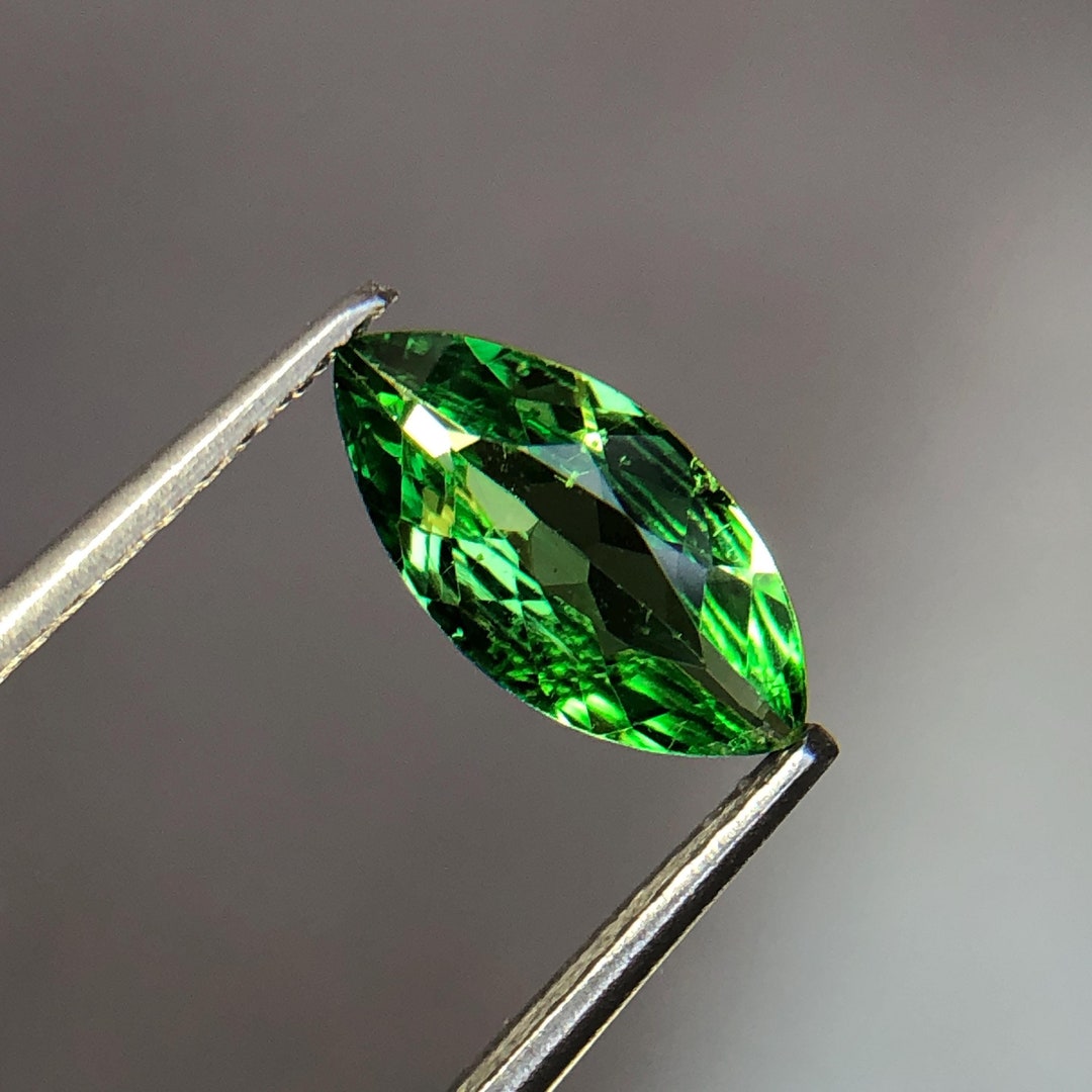 Natural Tsavorite Garnet: 0.70 Carat Marquise Cut, January Birthstone ...