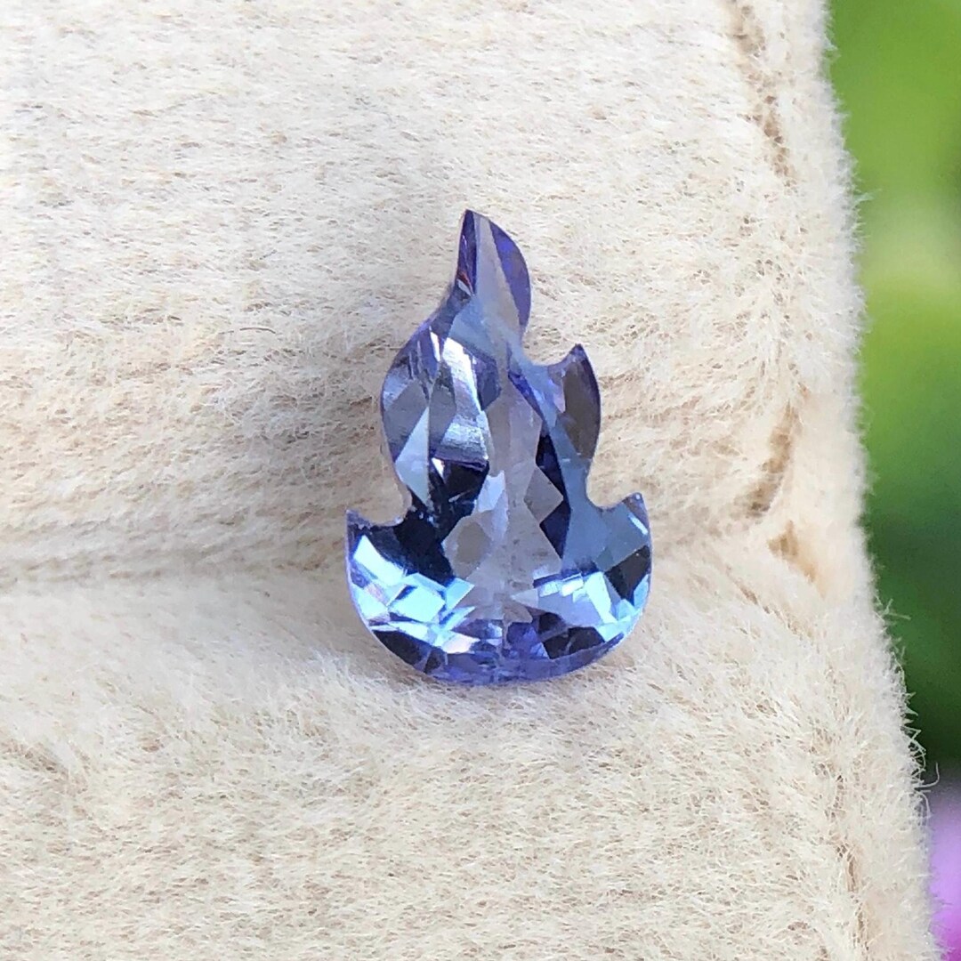 Fire Cut Tanzanite Gemstone: December Birthstone, 0.75 Carat - Etsy