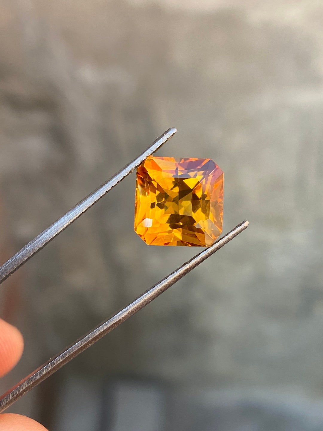 African Citrine Gemstone: 6 Carat Octagon Fancy Cut - Etsy