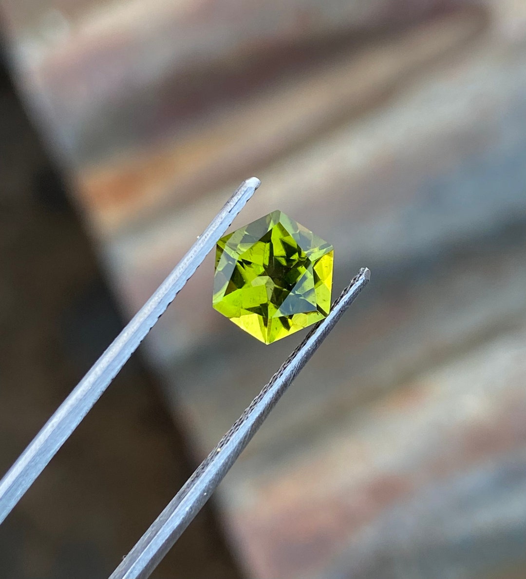 Natural Peridot, Peridot Hexagon Shape, Peridot Fancy Cut, Peridot ...