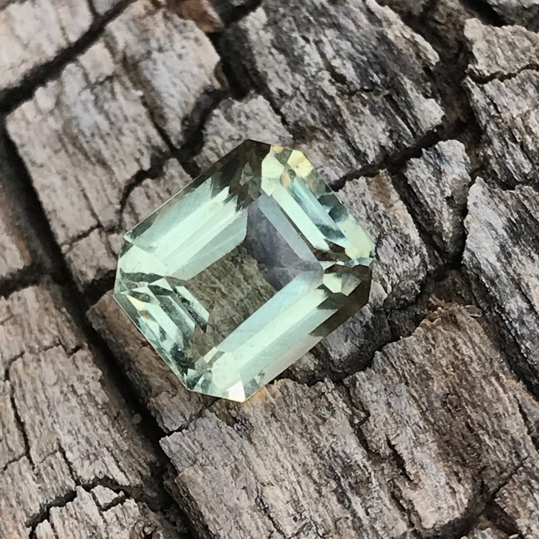 Natural Prasiolite, 9 MM Prasiolite Octagon, Prasiolite Emerald Cut, 3. ...