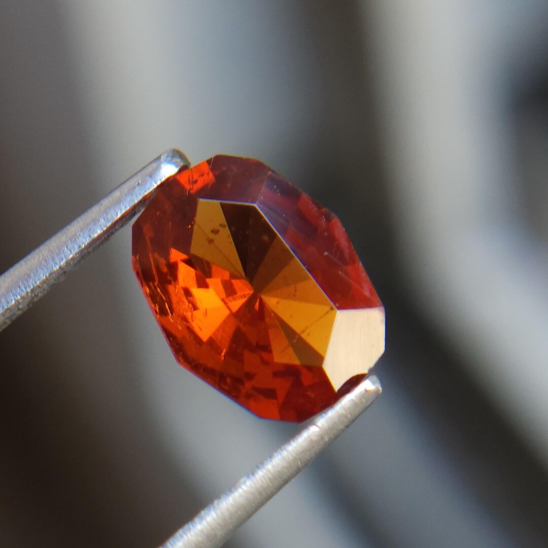 Spessartine Garnet, 1.17 Carat Mandarin Orange Shield Cut Gemstone - Etsy
