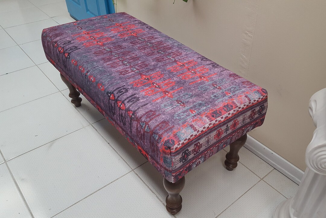Unique Bench Decor , Ottoman Boho Bench , Turkey Carpet Bench , Madras ...