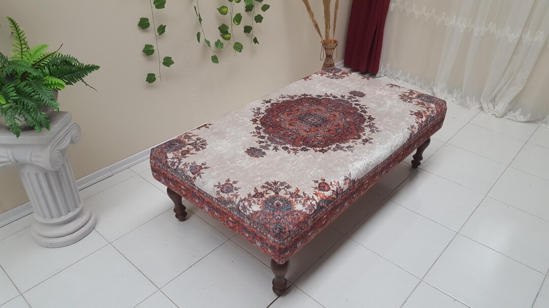 Outdoor Patio Table , Glass Coffee Table , Rustic Fluffy Bench , Kilim ...