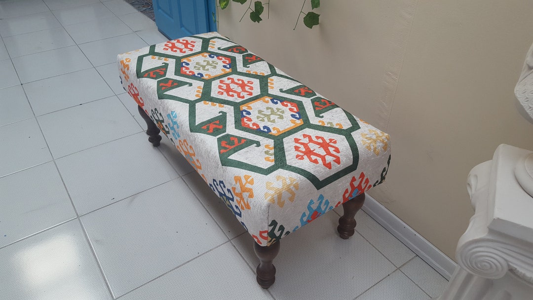 Kilim Rug Bench , Pouf Moroccan Bench , Big Coffee Table , Embera ...