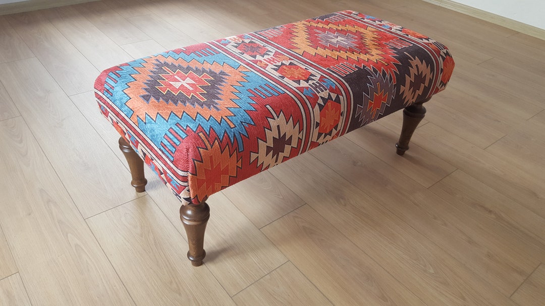 Renaissance Bench , Chevron Style Bench , Decorative Bench , Moroccan ...