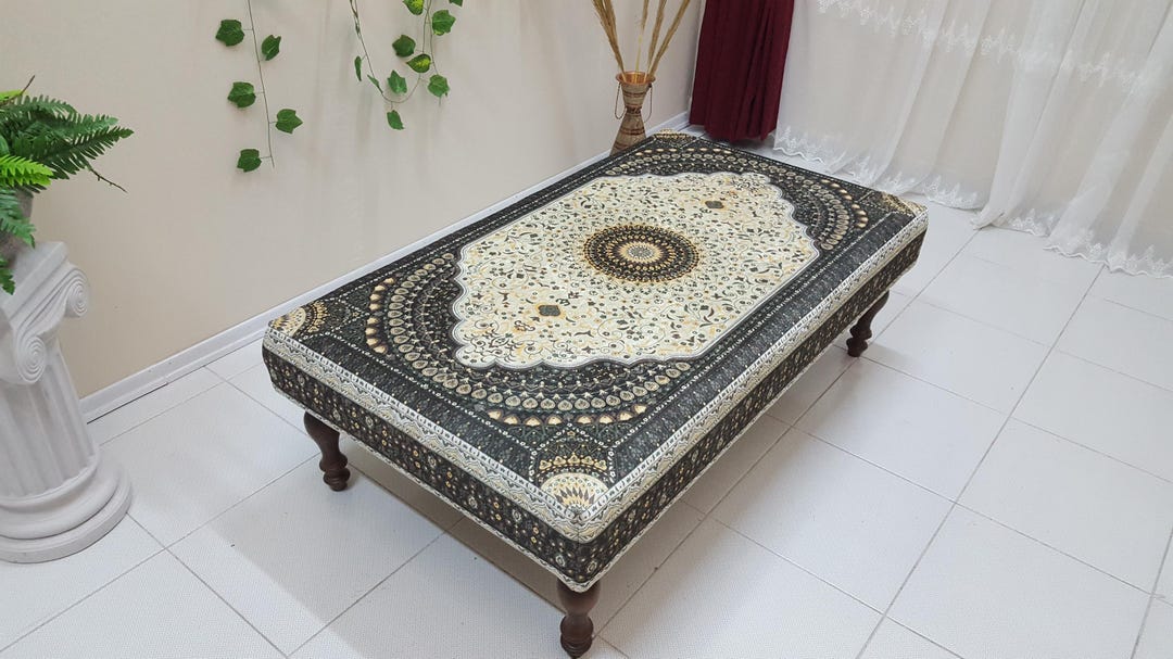 Ottoman Stool , Footstool Ottoman , Kilim Square Ottoman , Turkey ...