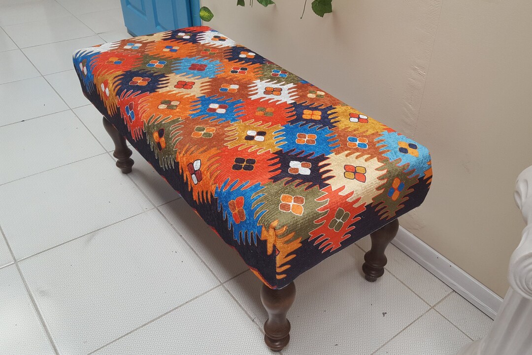 Extra Large Ottoman , Large Bohemian Pouf , Natural Coffee Table ...