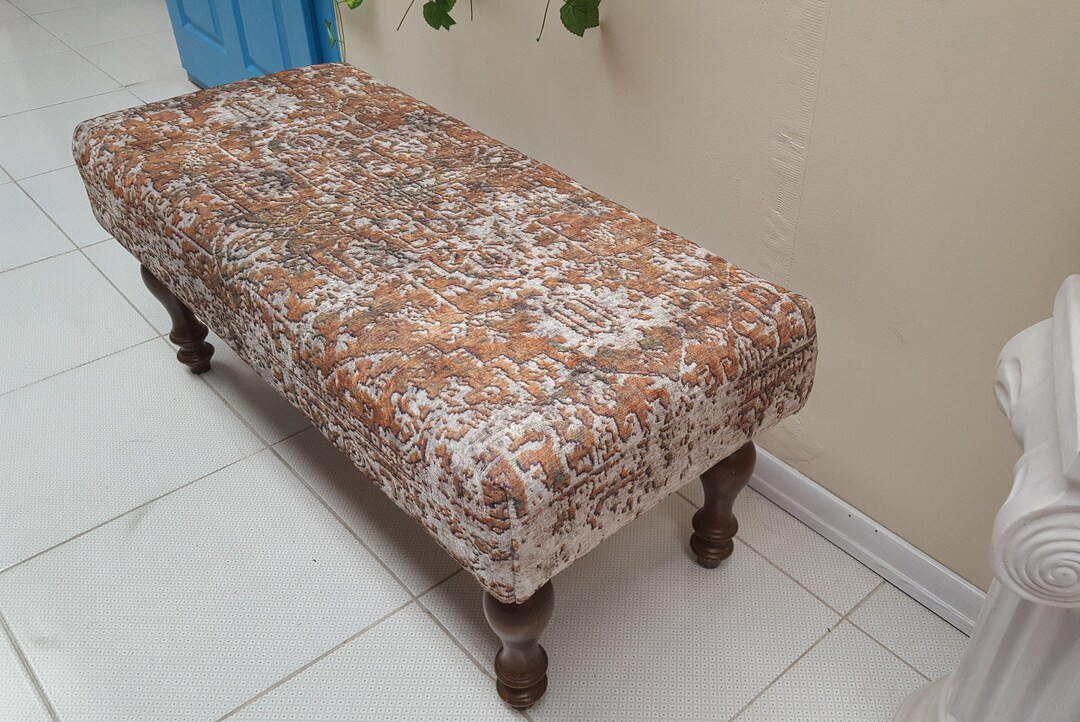 Handmade Rug Bench , Boho Furniture , Painted Furniture , Shawl Kilim ...