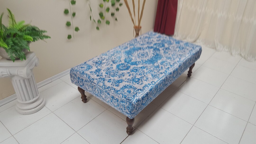 Parisian Style Pouf , Storage Ottoman , Rosetta Coffee Table , Rustic Dining Bench , Unique ...