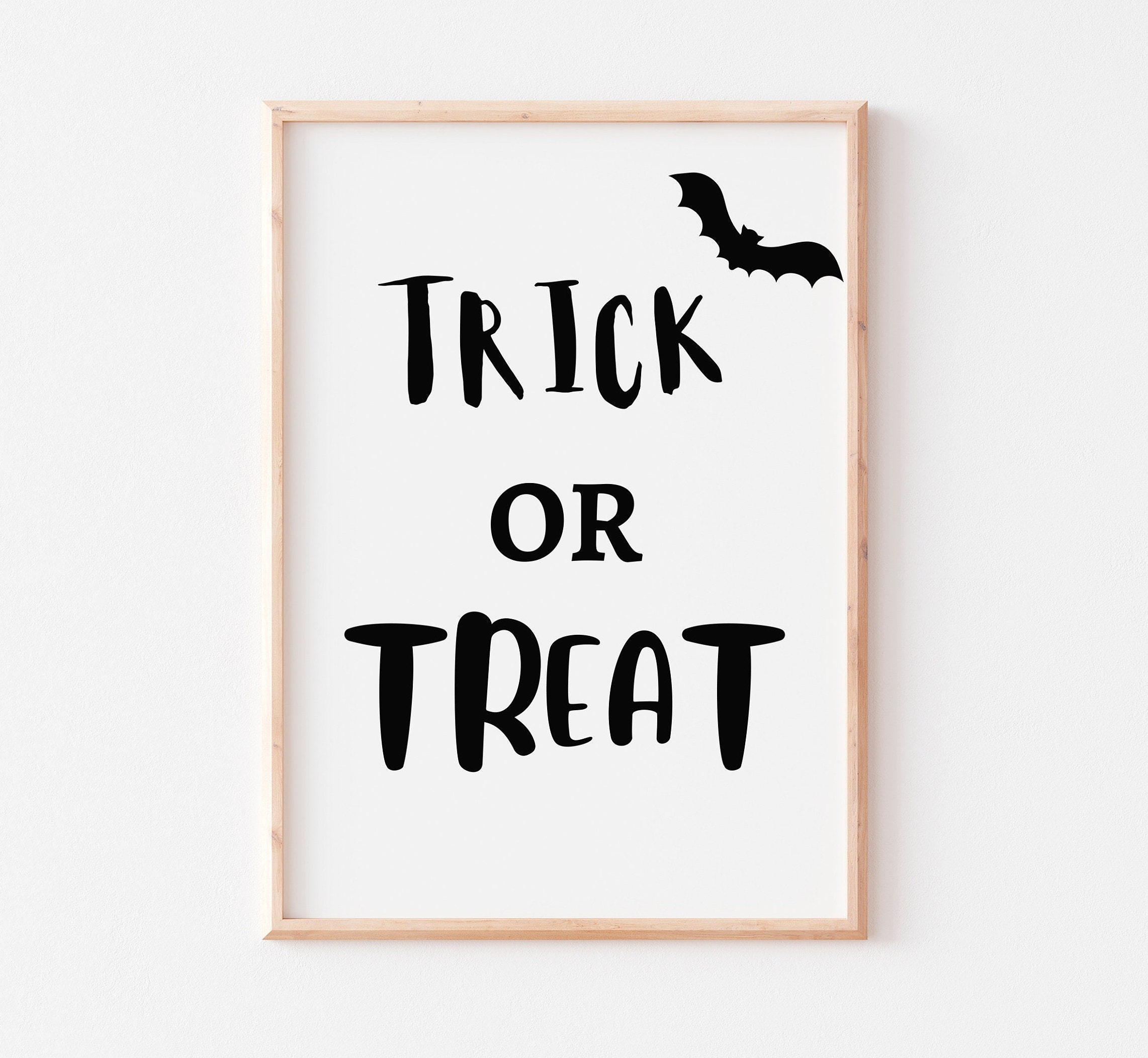 Prints Halloween Spooky wall art Halloween wall art Trick Or Treat ...