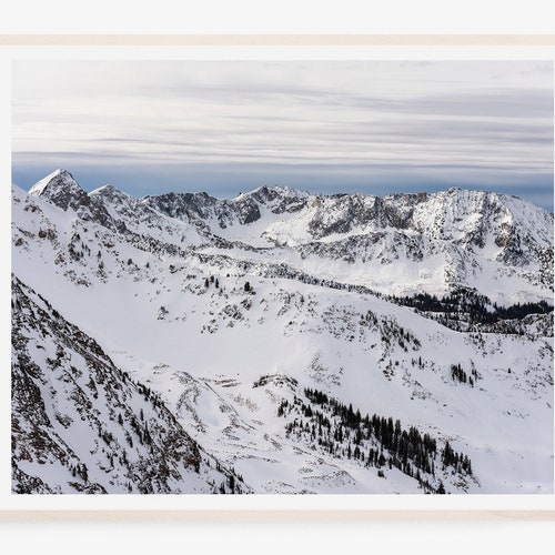 Snowbird Utah Landscape Art Print Wall Home Decor Wasatch - Etsy