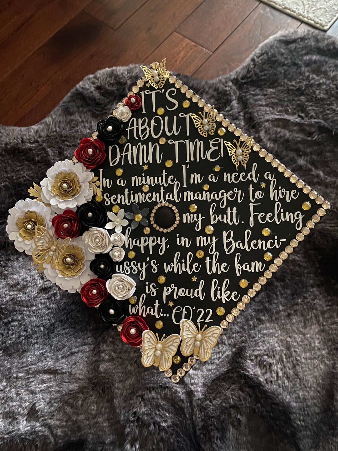 Custom Graduation Cap Topper Personalized Grad Cap - Senior Class of ...