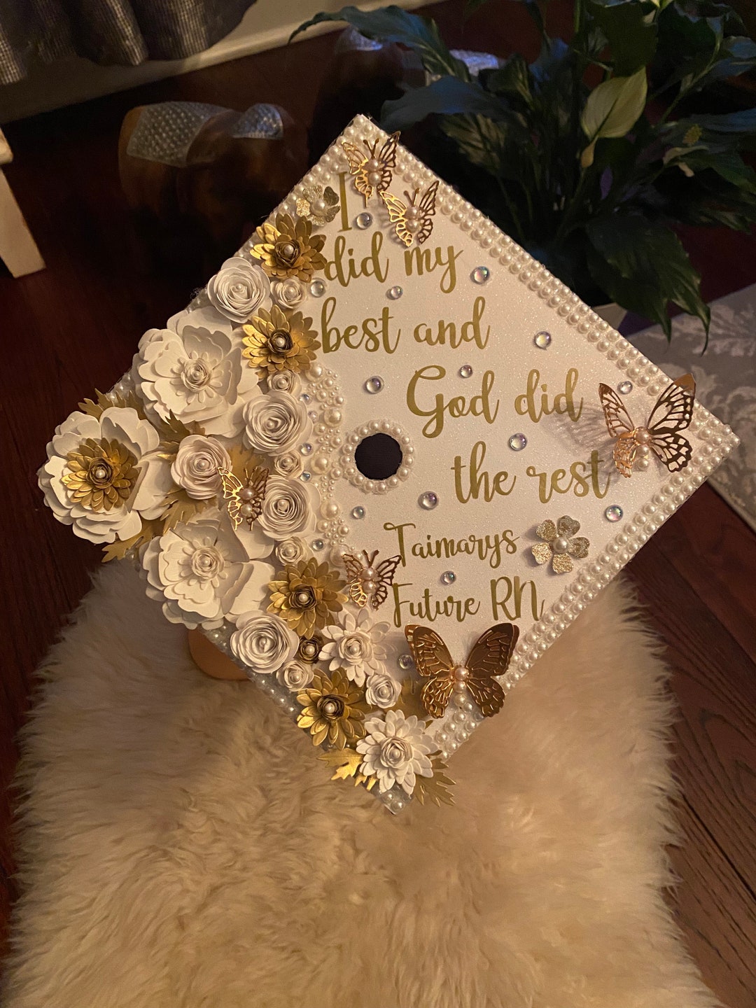 Custom Graduation Cap Topper Personalized Grad Cap - Senior Class of ...