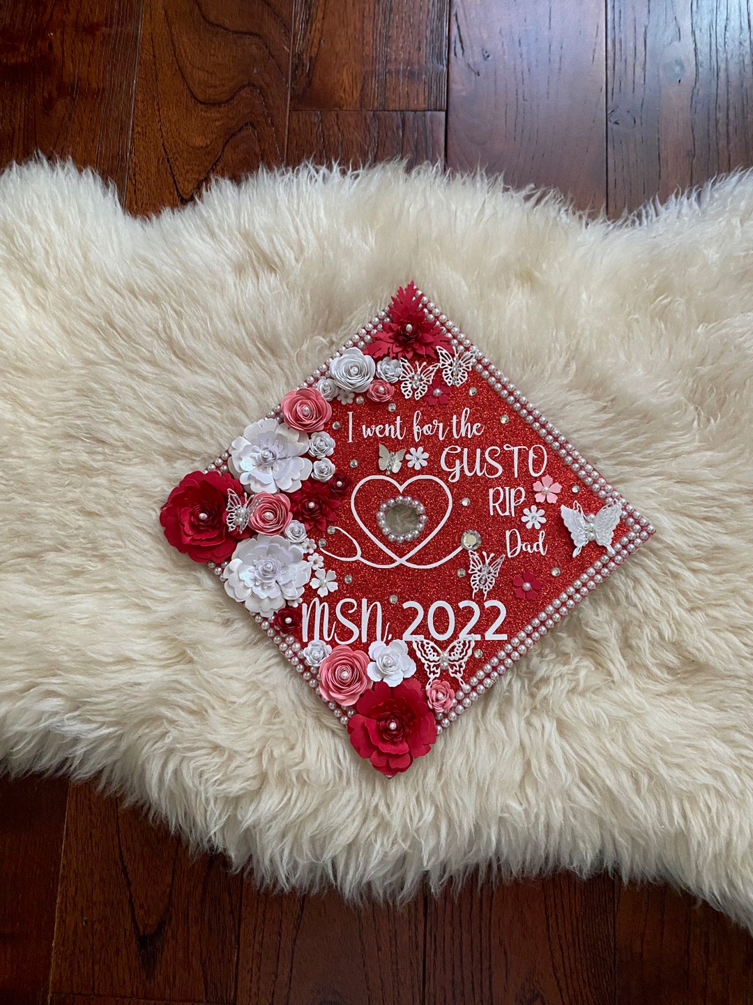 Custom Graduation Cap Topper Personalized Grad Cap - Senior Class of ...