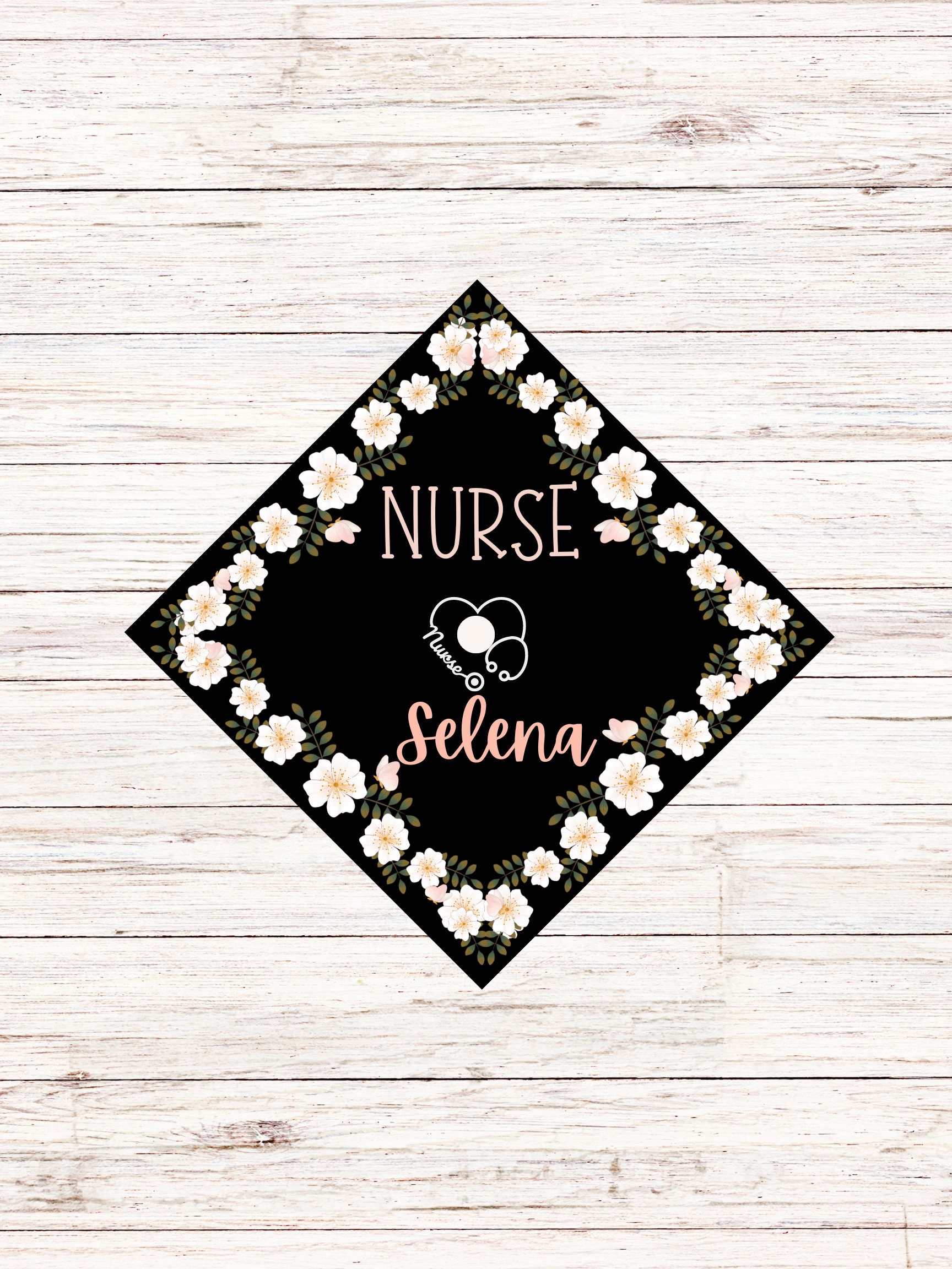 Custom Nurse Graduation Cap Topper, BSN, Nursing Graduation Cap, Grad ...