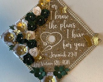 Custom Graduation Cap Topper Personalized Grad Cap Senior Class Gift ...