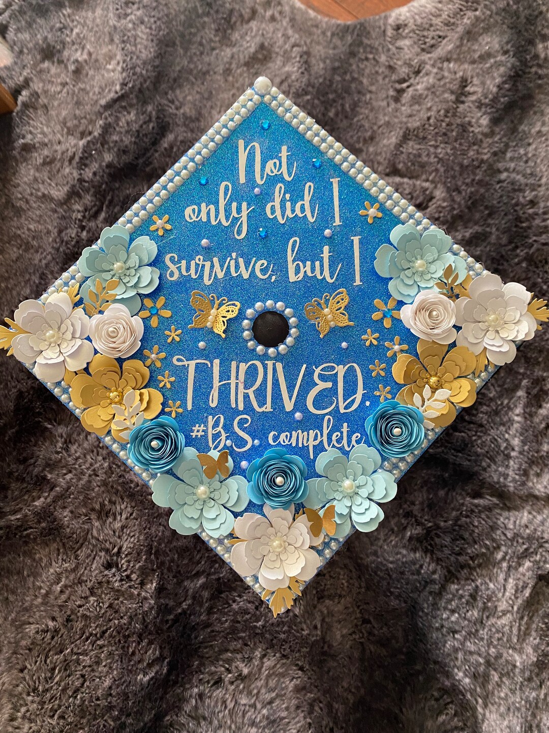 Custom Graduation Cap Topper Personalized Grad Cap - Senior Class of ...