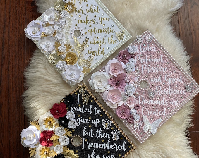 Custom Graduation Cap Topper Personalized Grad Cap - Senior Class of ...