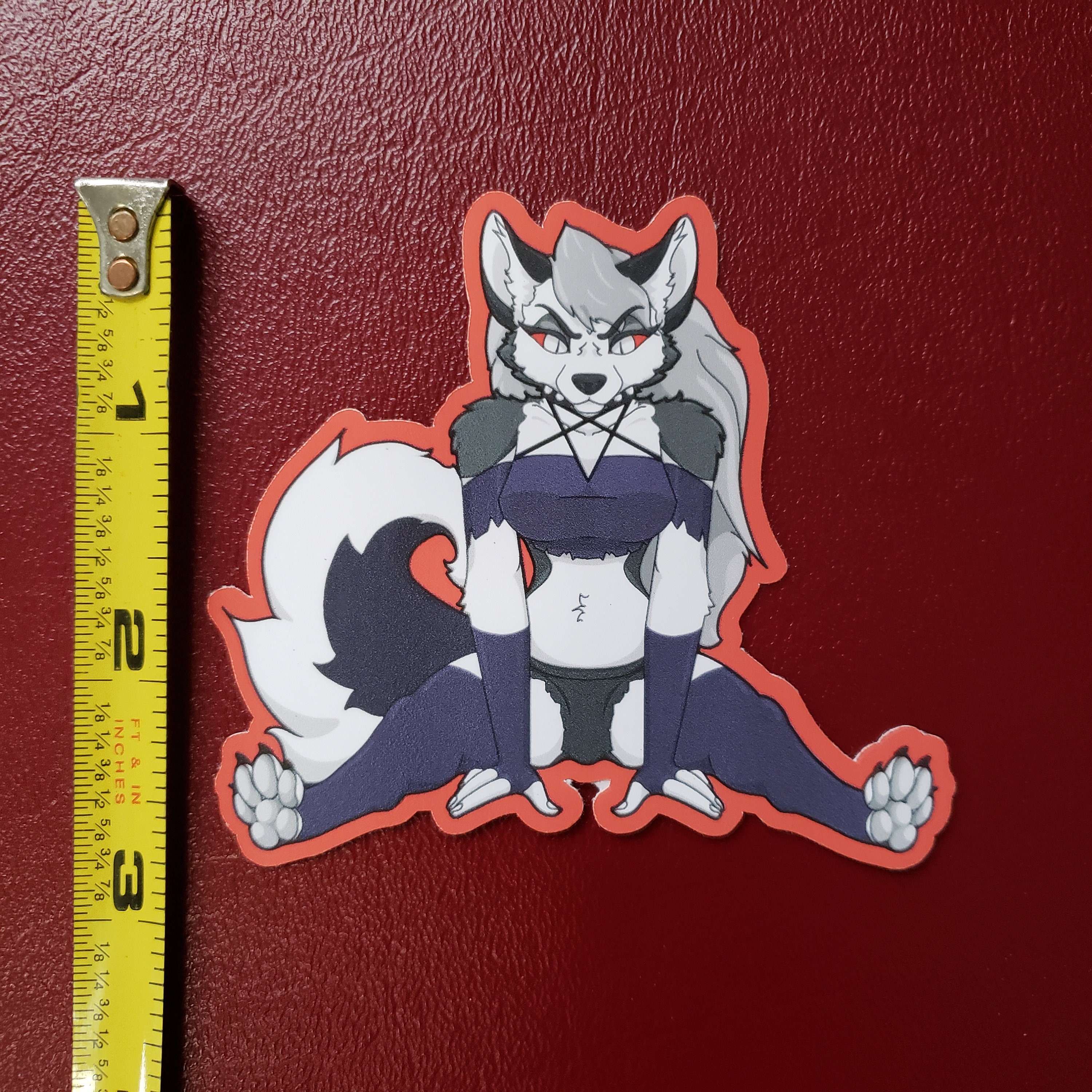 Loona Sitting Sticker Furry Fandom Helluvaboss Extra | Etsy Ireland