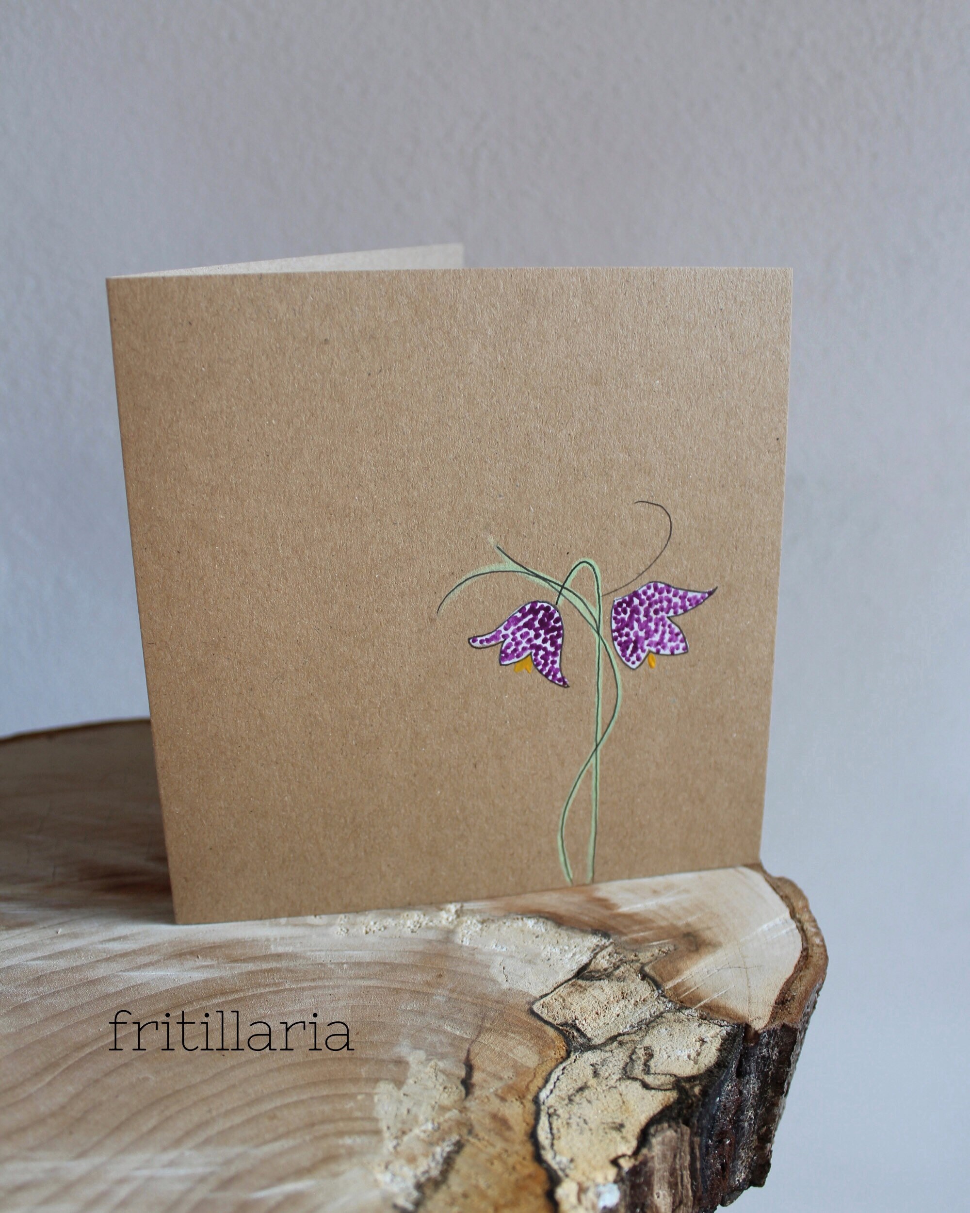 Spring, Set of 5 Hand Painted Cards - Etsy