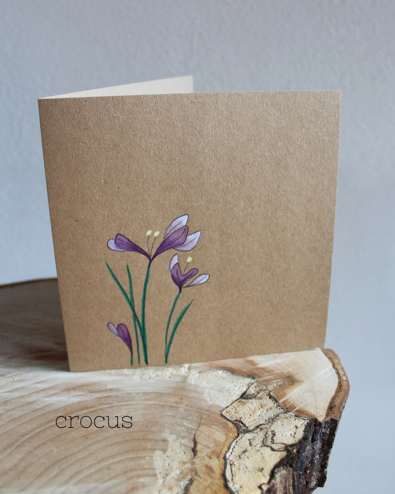 Spring, Set of 5 Hand Painted Cards - Etsy