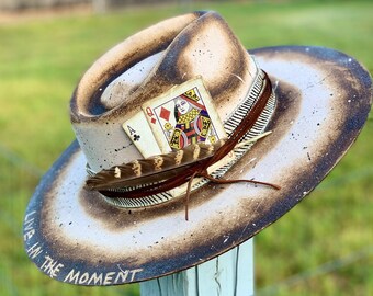 Distressed Fedora | Etsy