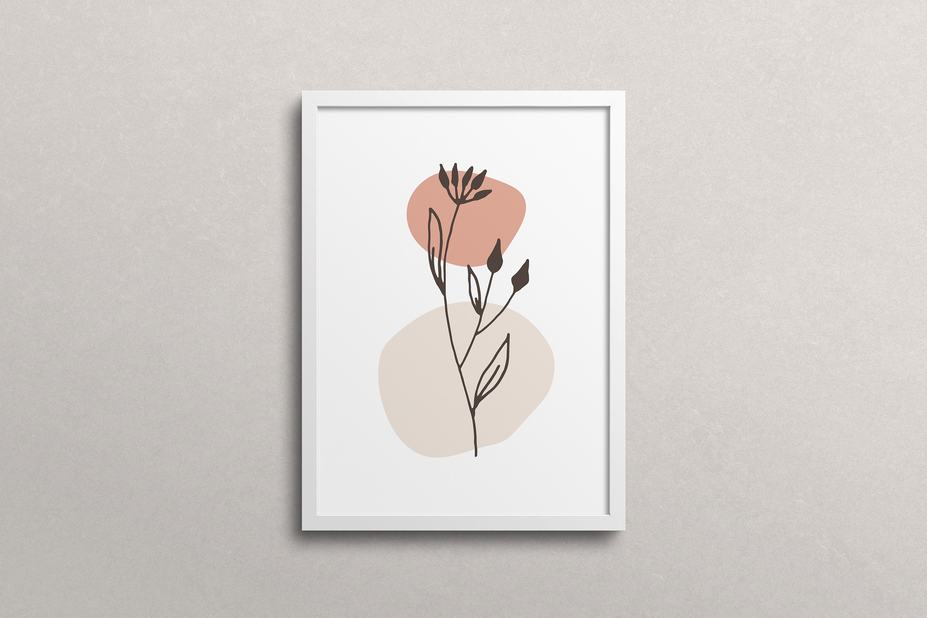 Abstract Botanical Flower Line Art Print Set of 3 Botanical | Etsy