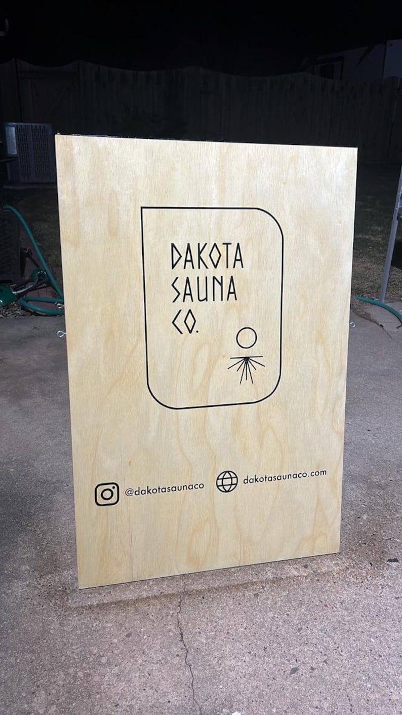 A-frame Sidewalk Sign | Custom Business Sign | Business Sign | Sandwich Sign | Wood Sign ...